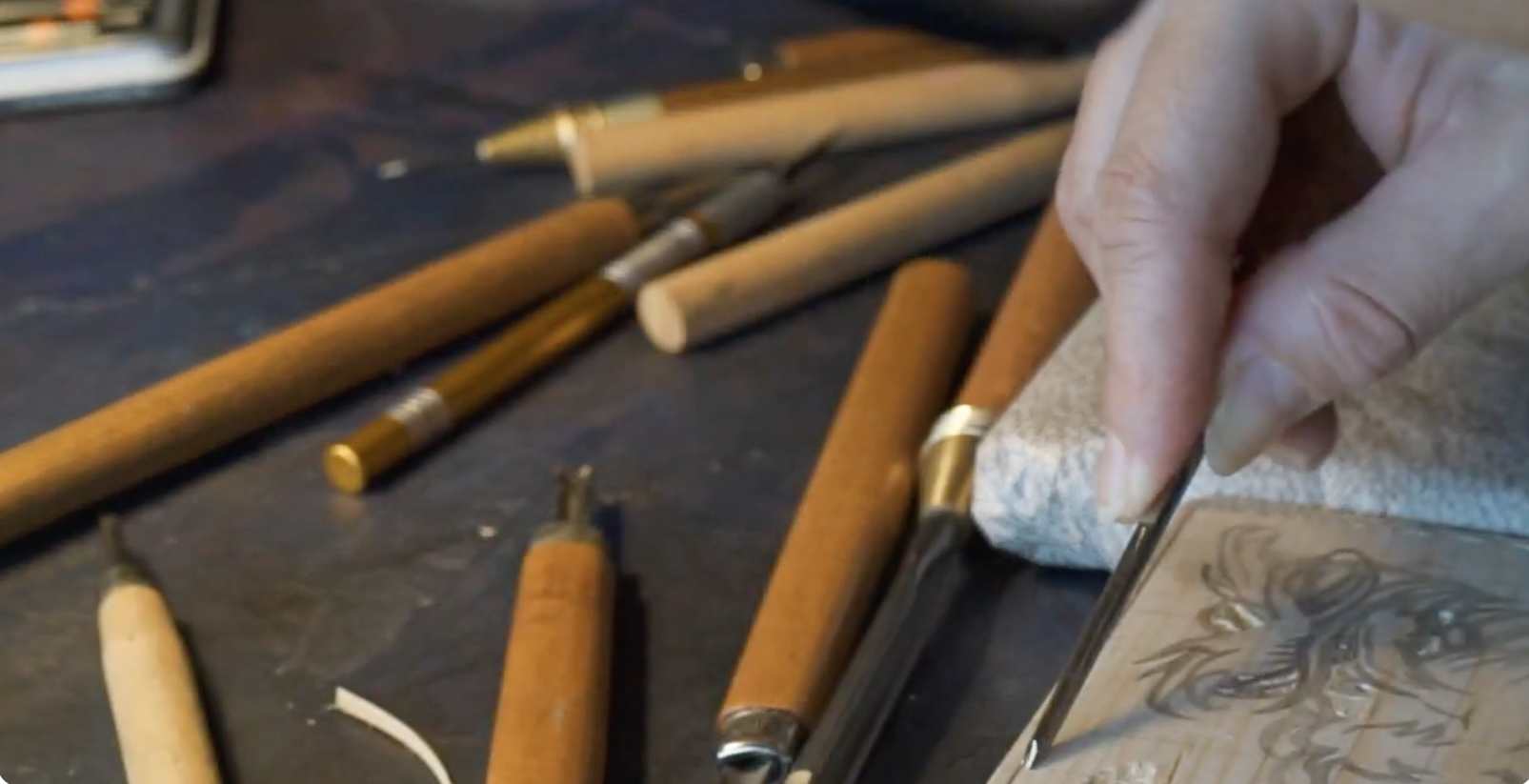 How to make a woodcut print from a woodblock - Strawberry Hill House ...